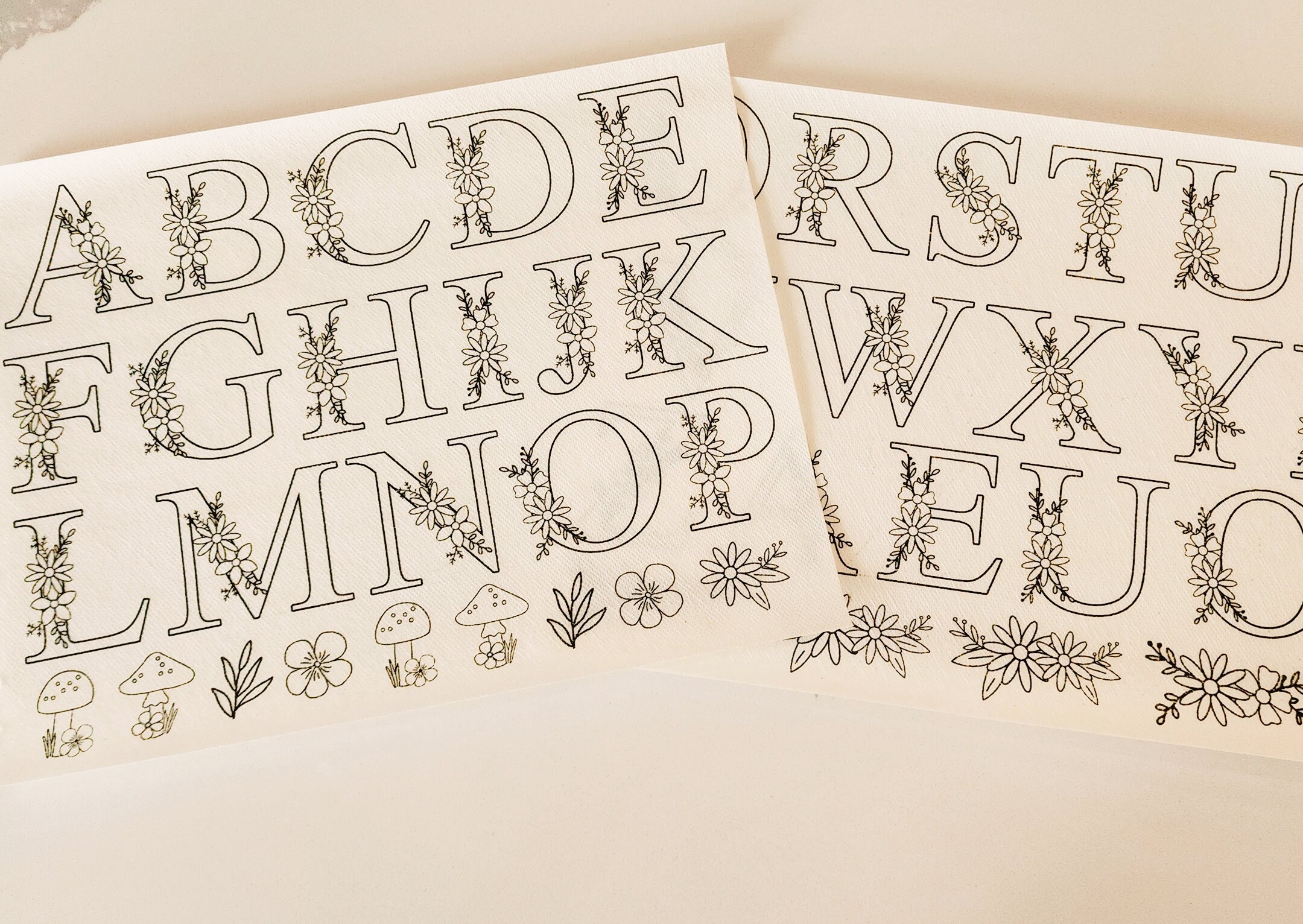 Stick and Stitch Alphabet Embroidery Peel and Stick Letters Embroidery ...