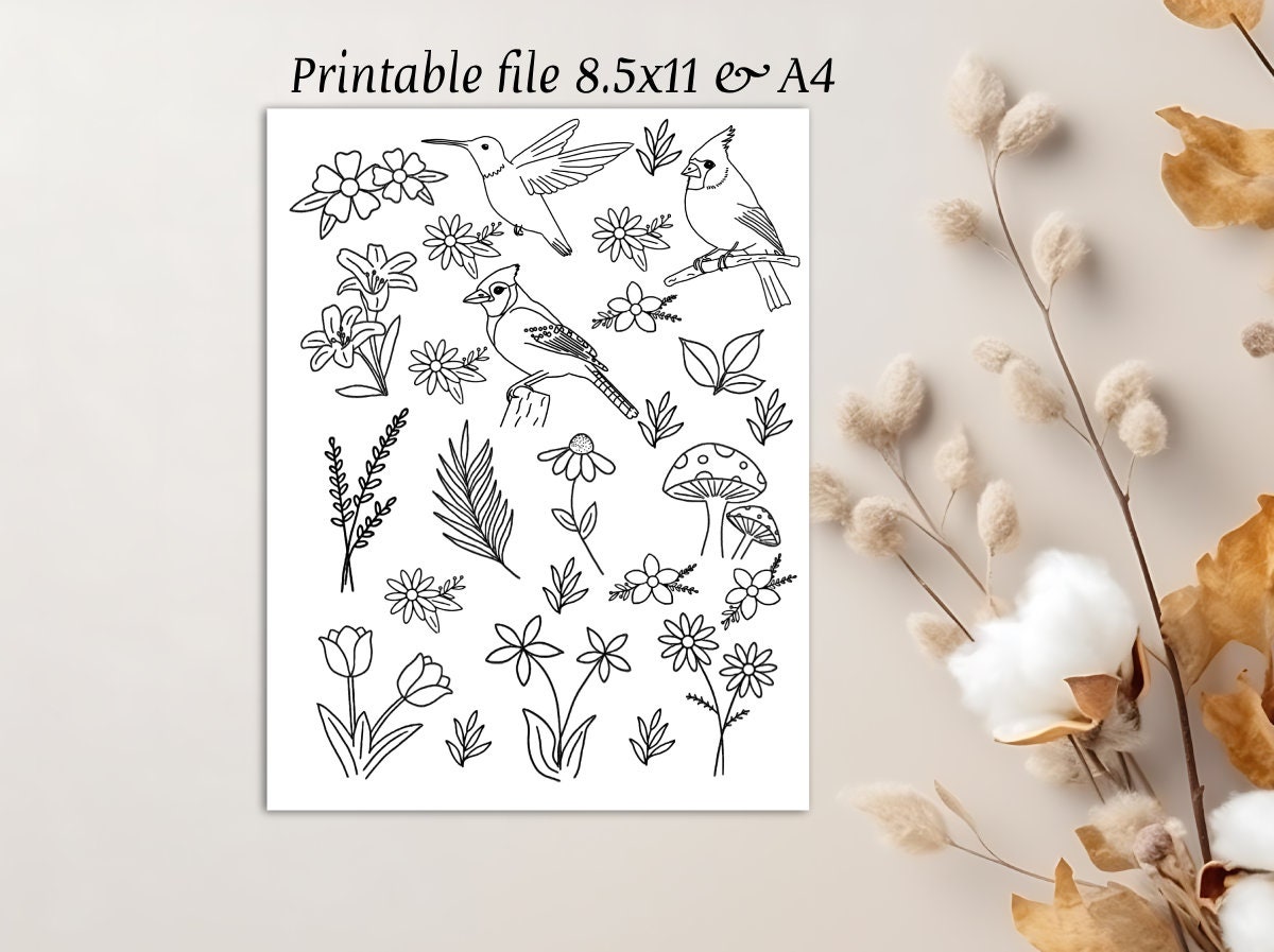 Embroidery Pdf Pattern Dissolve Hand Embroidery Print and Stitch Easy ...