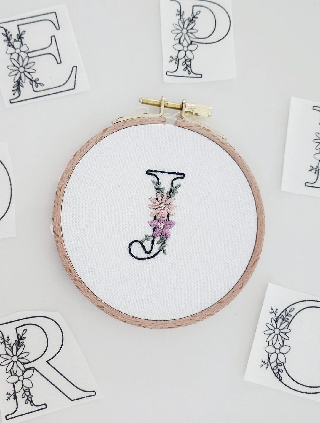 Stick and Stitch Alphabet Embroidery Peel and Stick Letters Embroidery ...