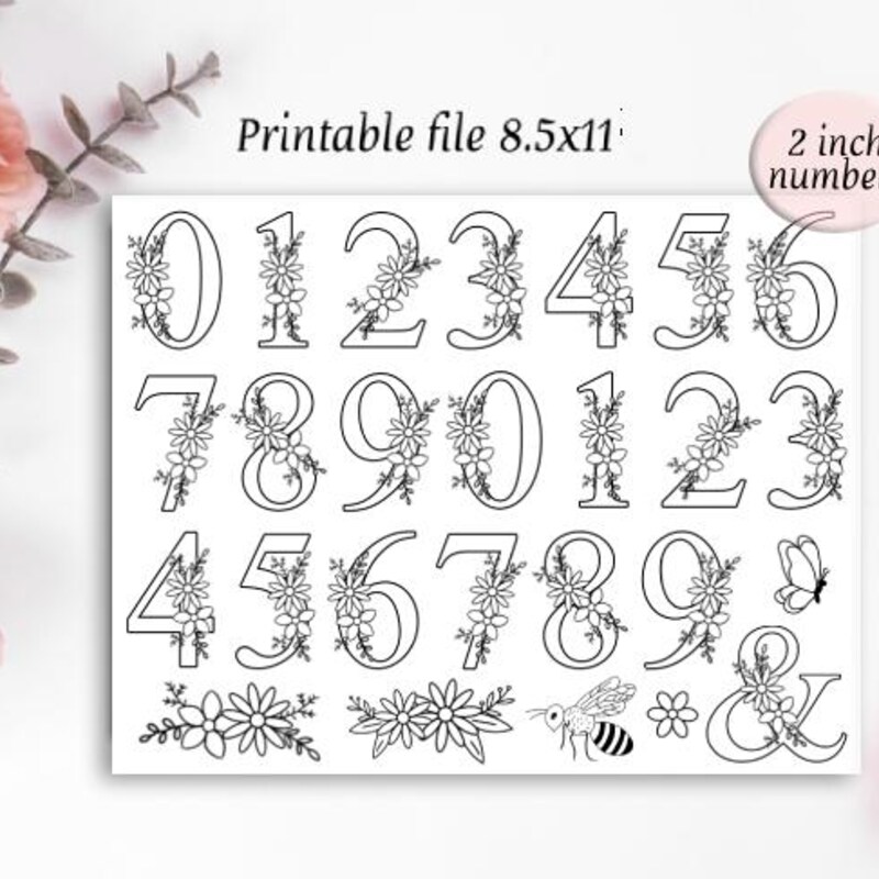 Number Embroidery - Etsy