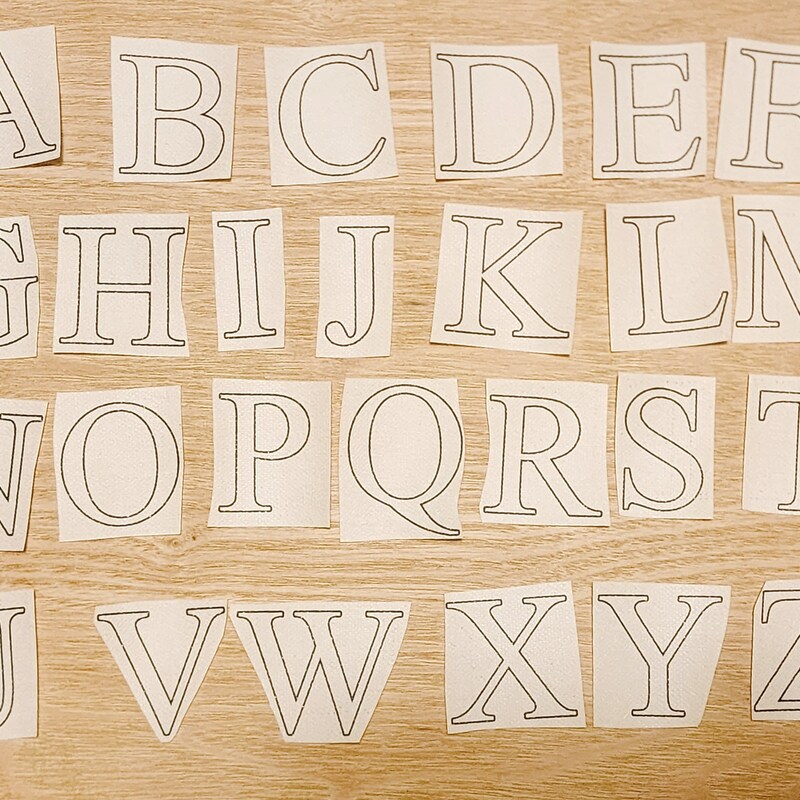 Stick on Alphabet Letters - Etsy