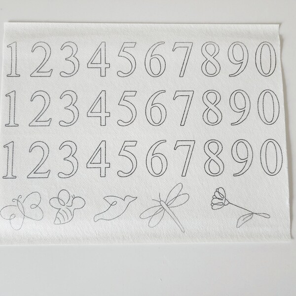 Simple Flower Greenery Embroidery Full Sheet,stick and Stitch ...