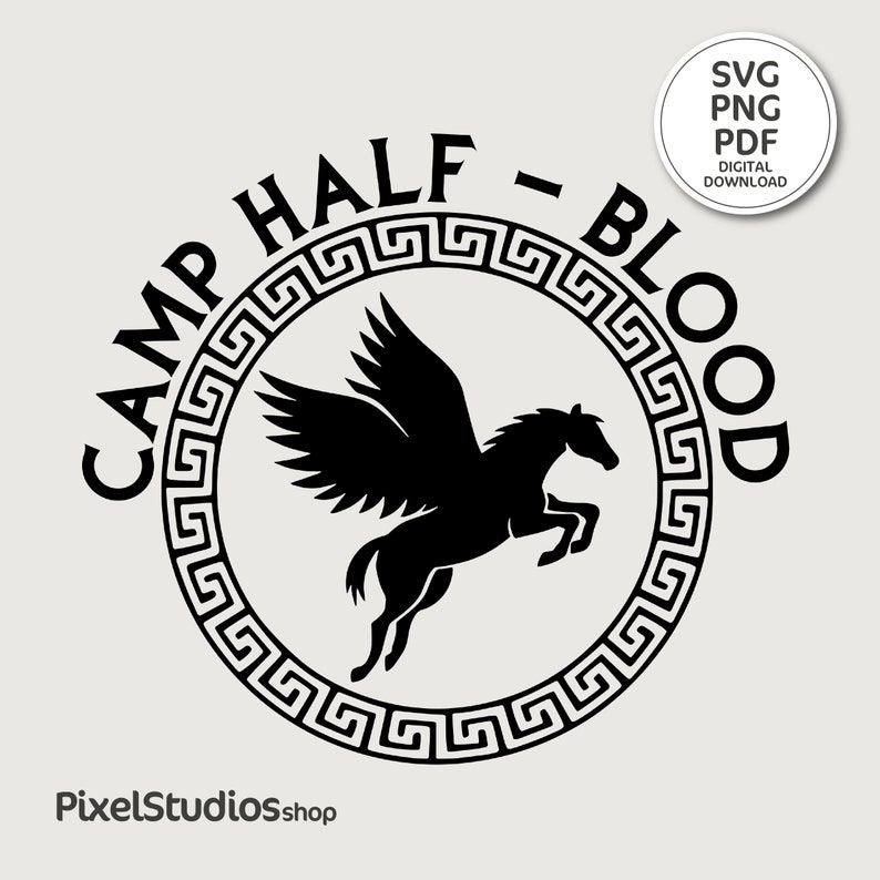 Camp Half Blood SVG PNG Files, Camp Half Blood Digital Download, Percy ...