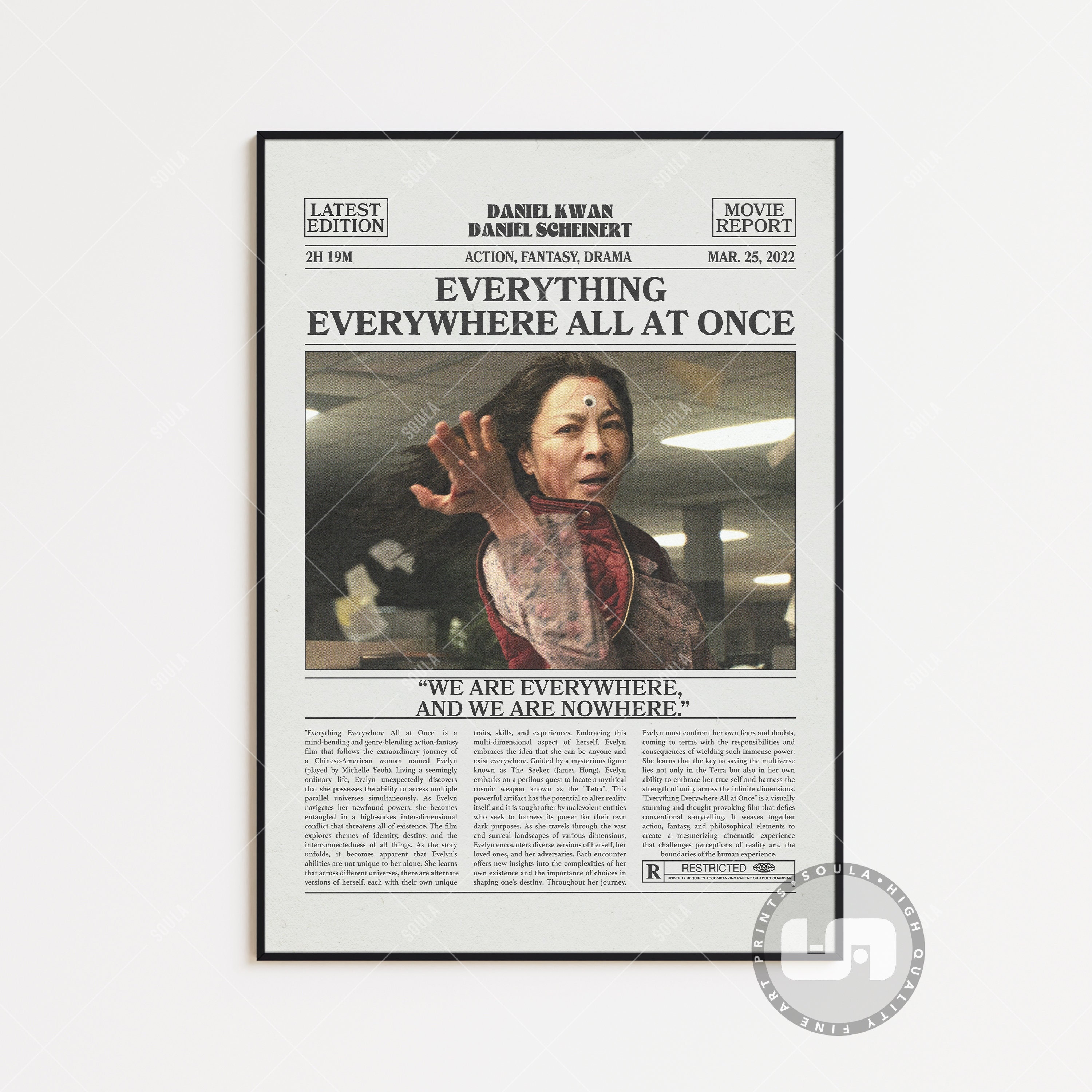 Custom Movie Poster , Retro Newspaper Movie Poster, Request Your Retro ...