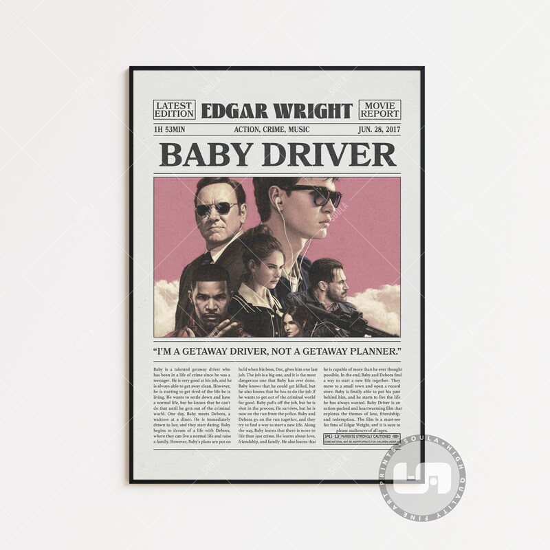 Baby Driver Poster - Etsy