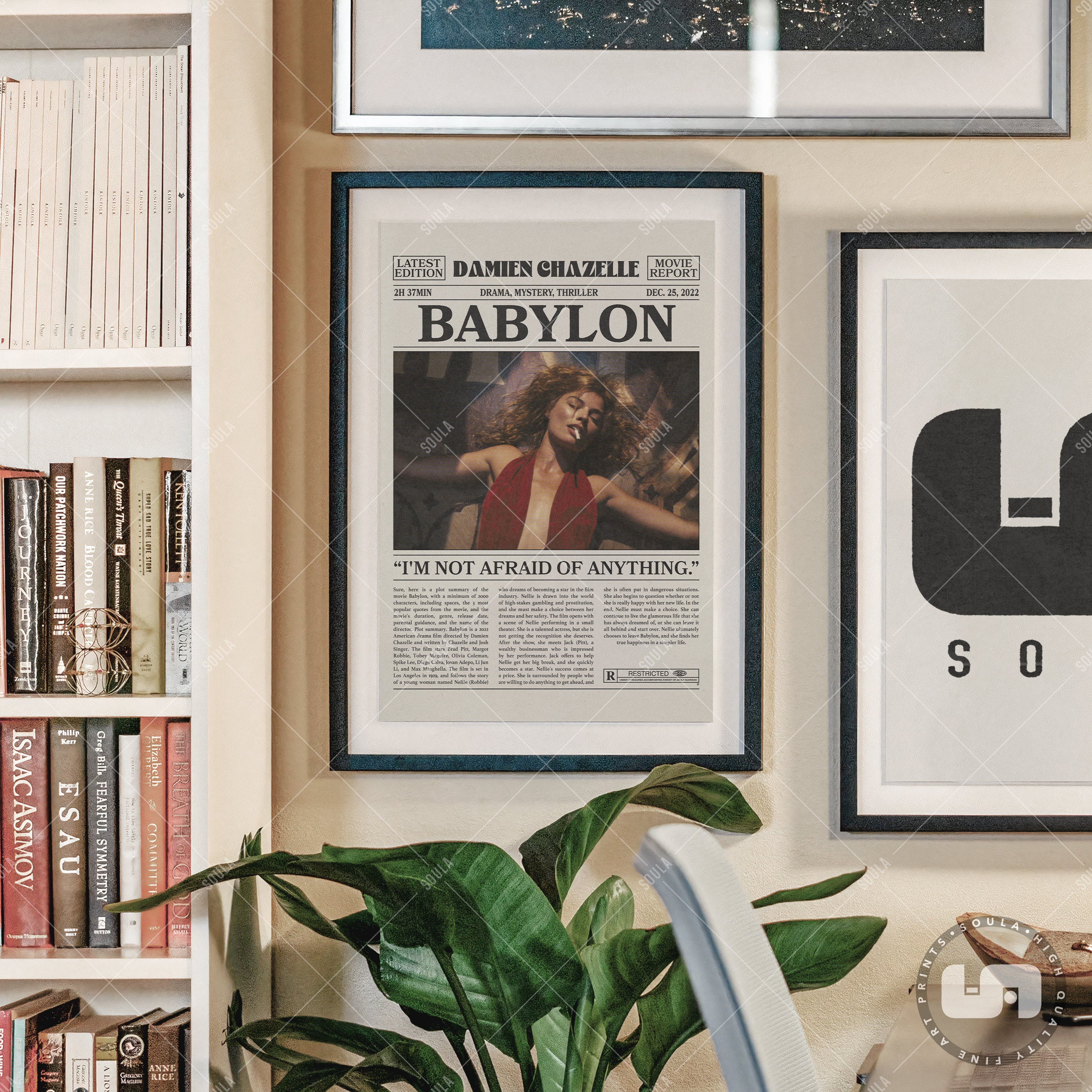Babylon Poster Damien Chazelle Retro Newspaper Movie Poster - Etsy