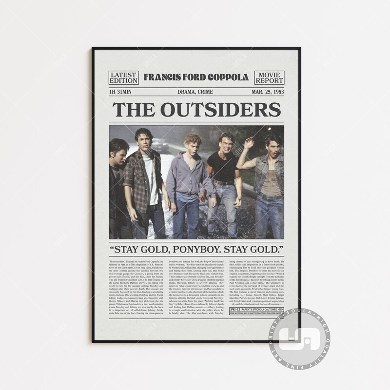 The Outsiders - Etsy