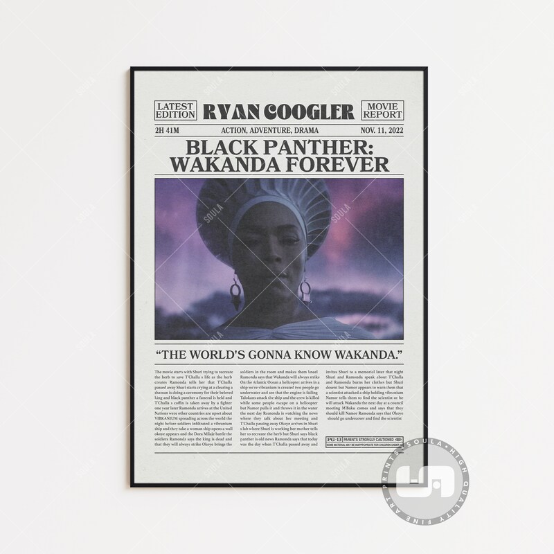 Wakanda Poster - Etsy