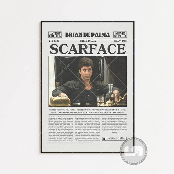 Scarface Poster - Etsy