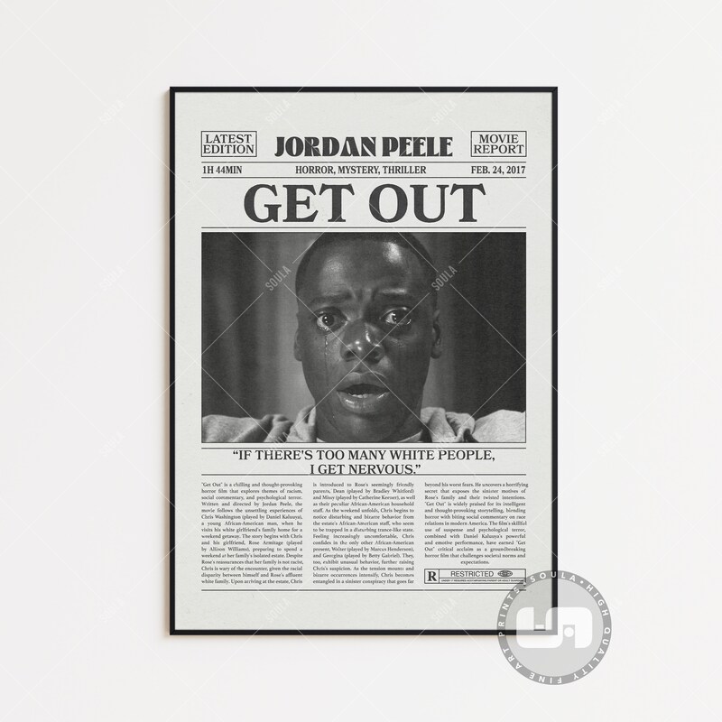 Get Out Movie Poster - Etsy