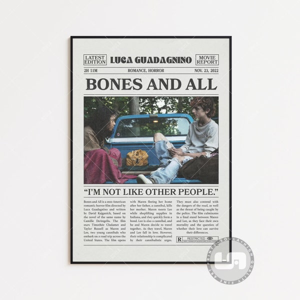 Bones and All Poster - Etsy