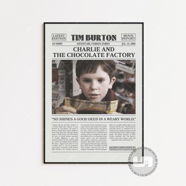 Charlie and the Chocolate Factory Print - Etsy