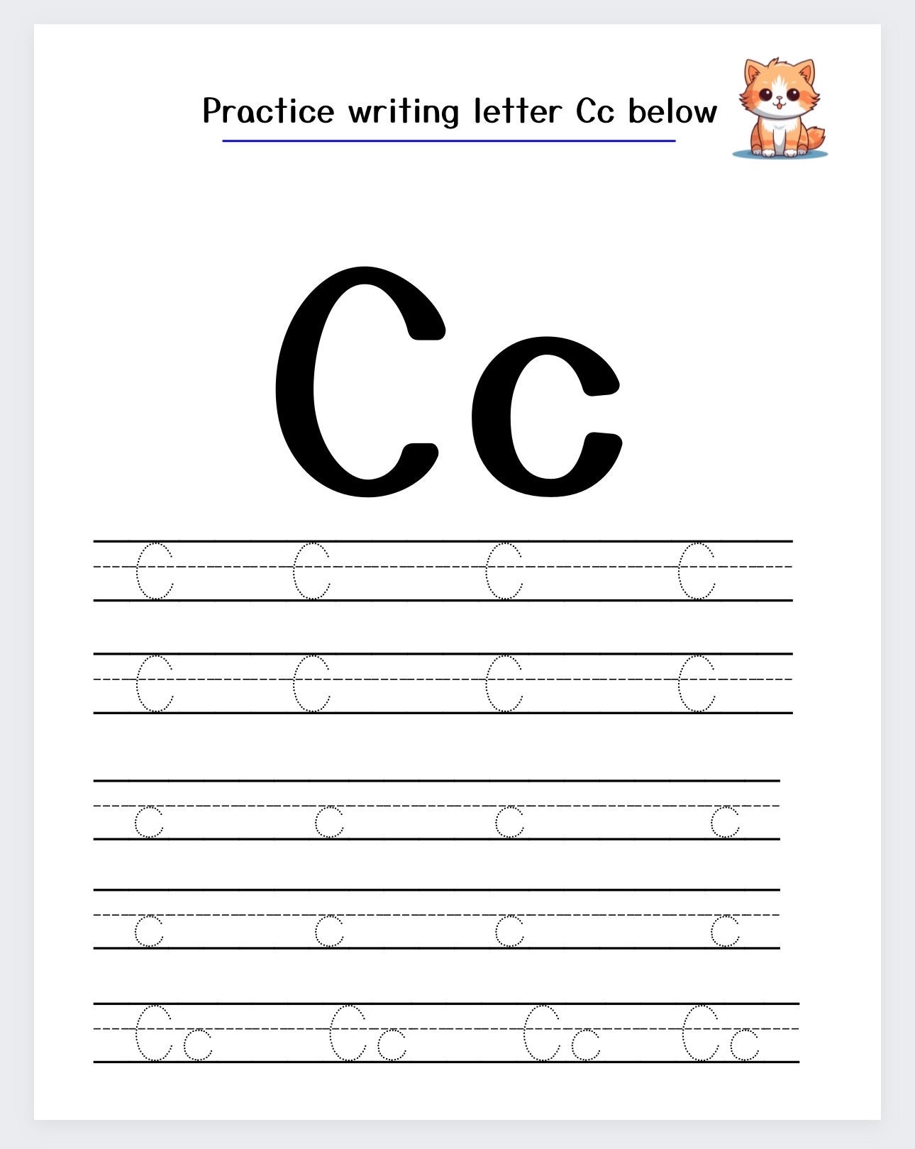 Letters of the Alphabet Copywork + 26 Individual Letters + Positive ...