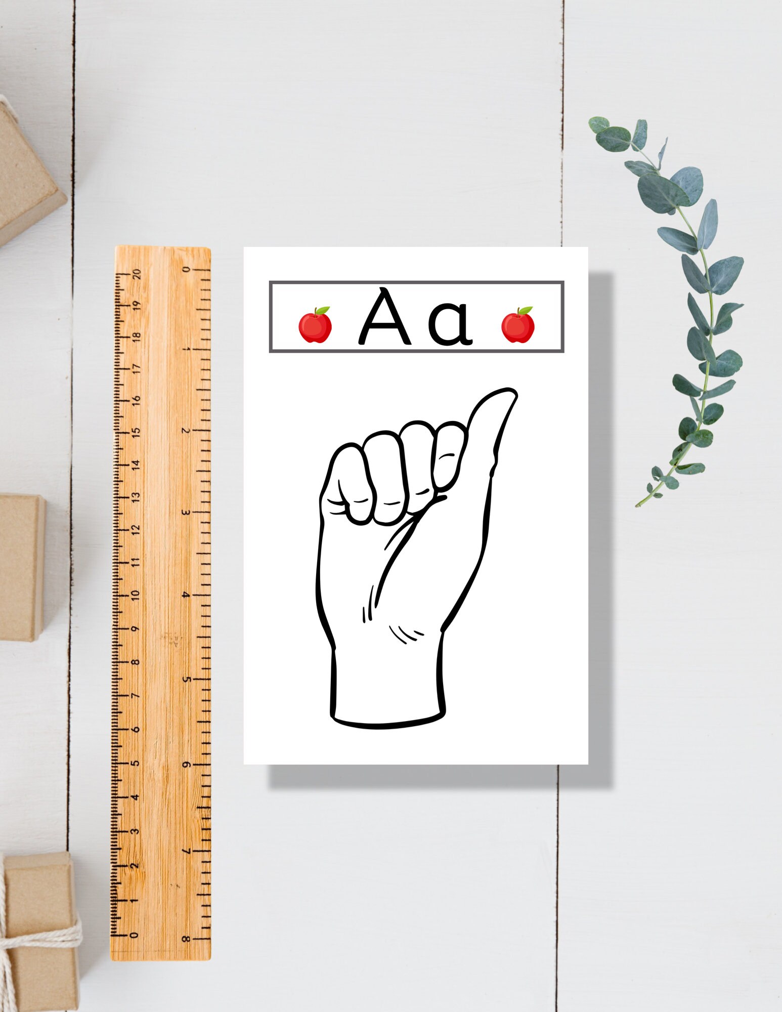 ASL ABC Flashcards (4” X 6”) Digital Download - Etsy