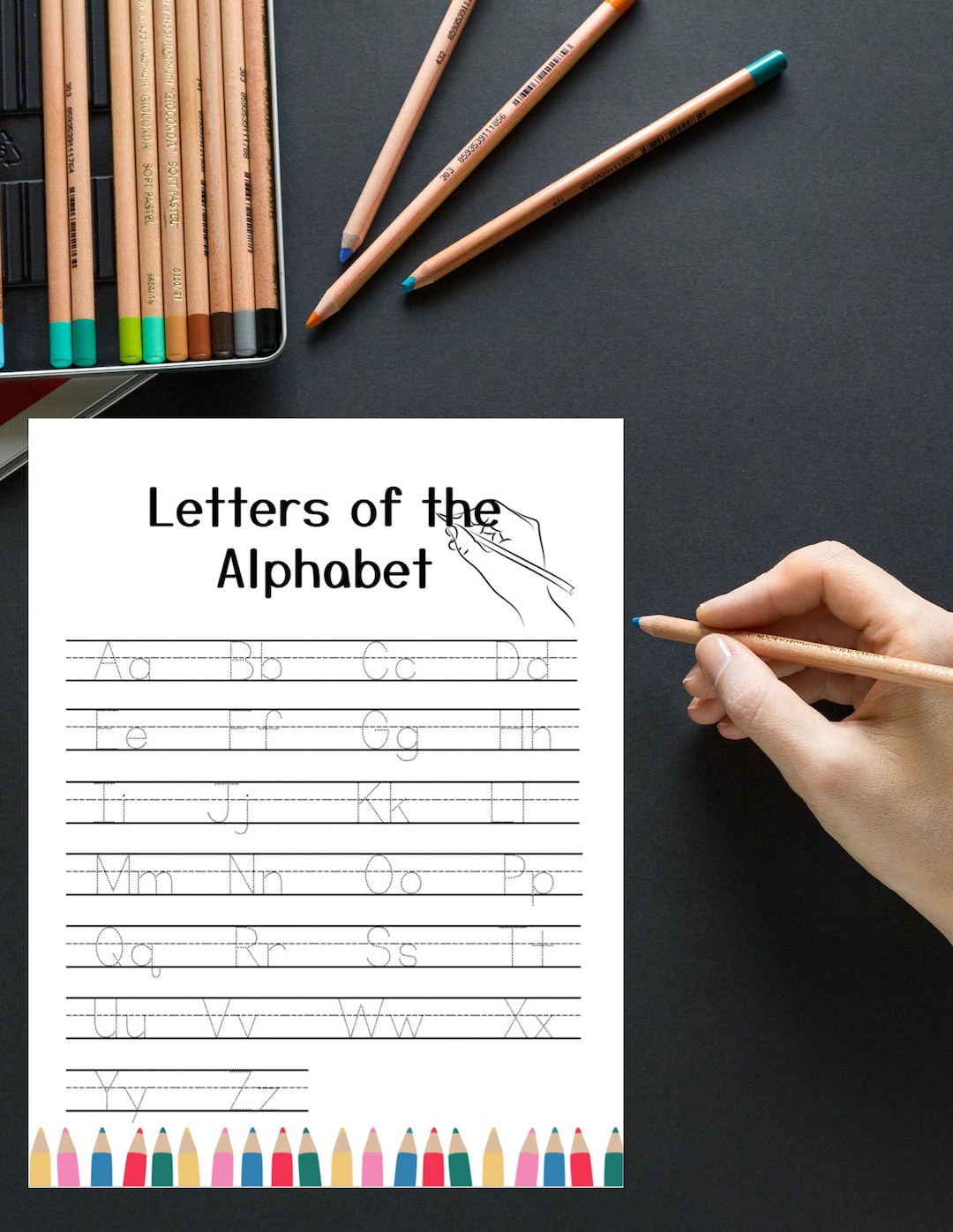 Letters of the Alphabet Copywork + 26 Individual Letters + Positive ...