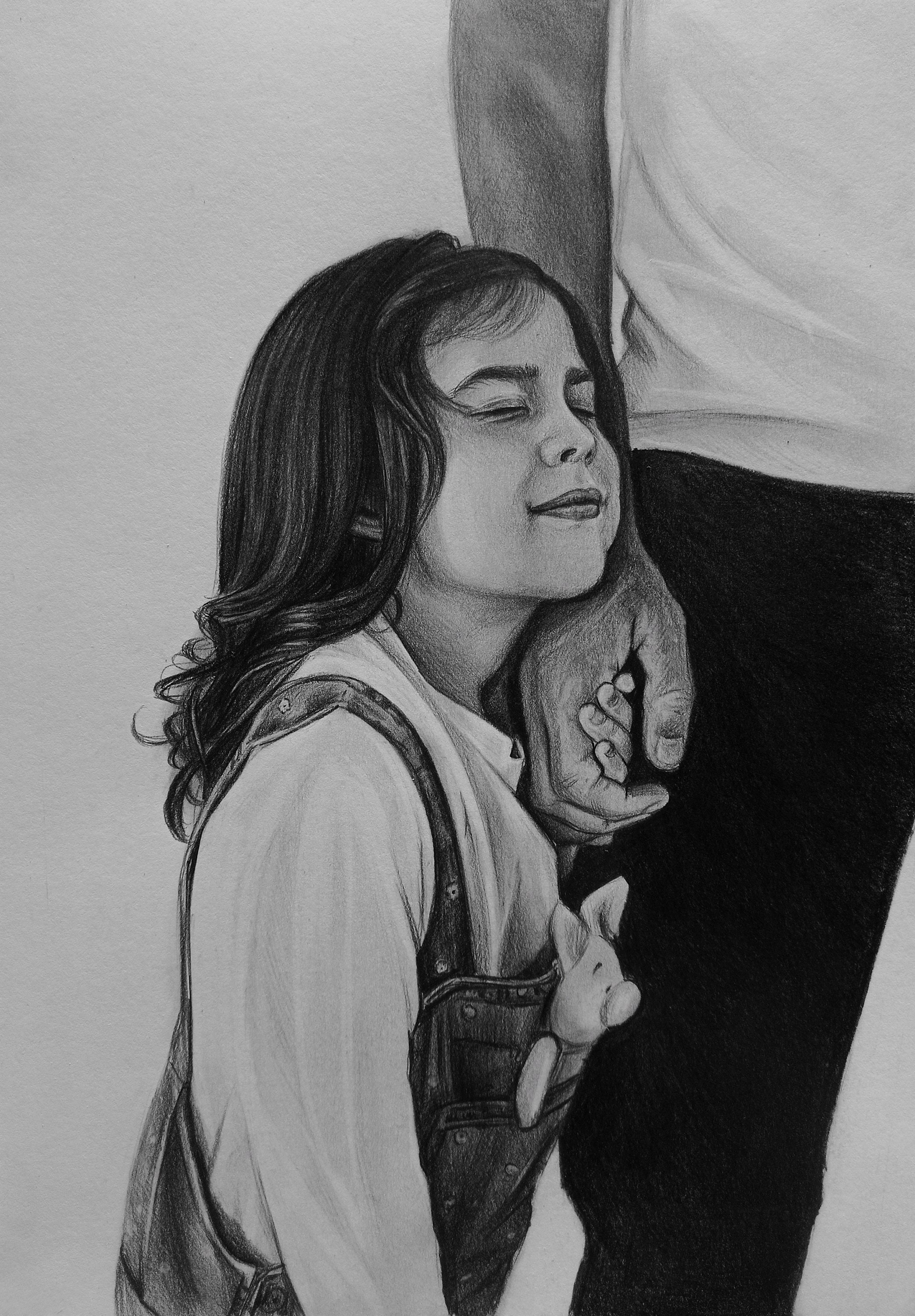 Custom Pencil Drawing From Photo, Realistic Hand Drawn Graphite ...