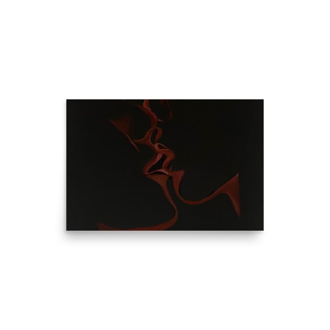 Kissing Poster - Etsy