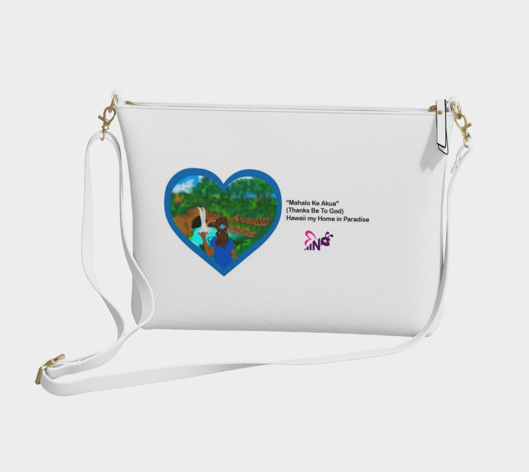 Hawaiian Cute Purse of Mahalo Ke Akua Waterfall - Etsy