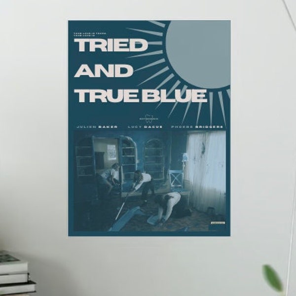 True Blue Boygenius Poster - Etsy