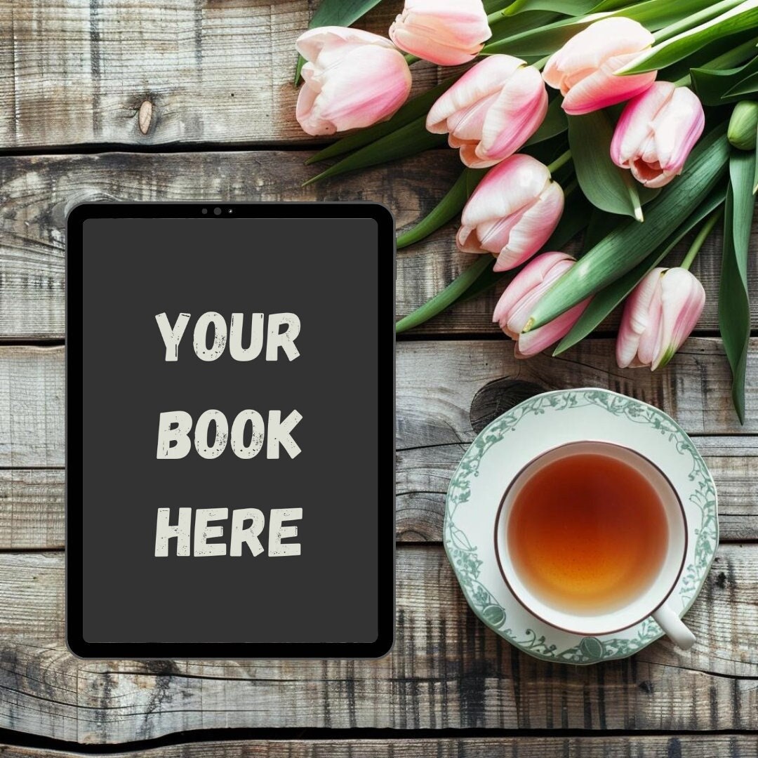 Floral Ebook Mockup, Book Cover Mockup, Bookstagram Preset, Bookstagram ...