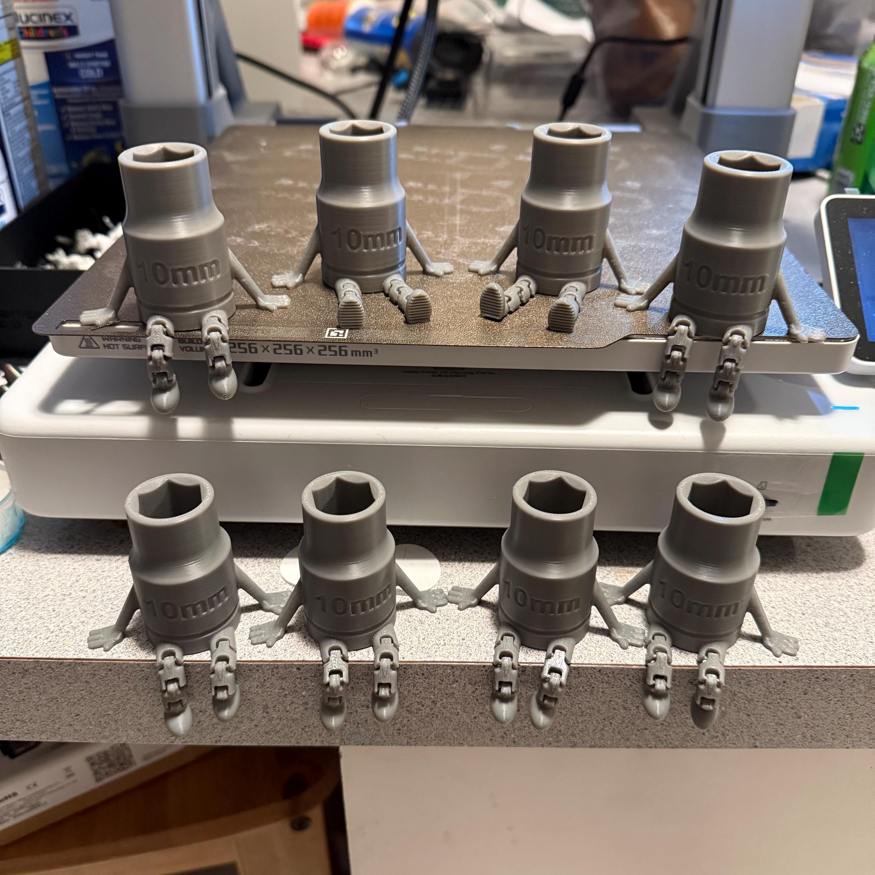 3D Printed Articulated 10mm Socket Buddy – Unique Gift for Mechanics ...