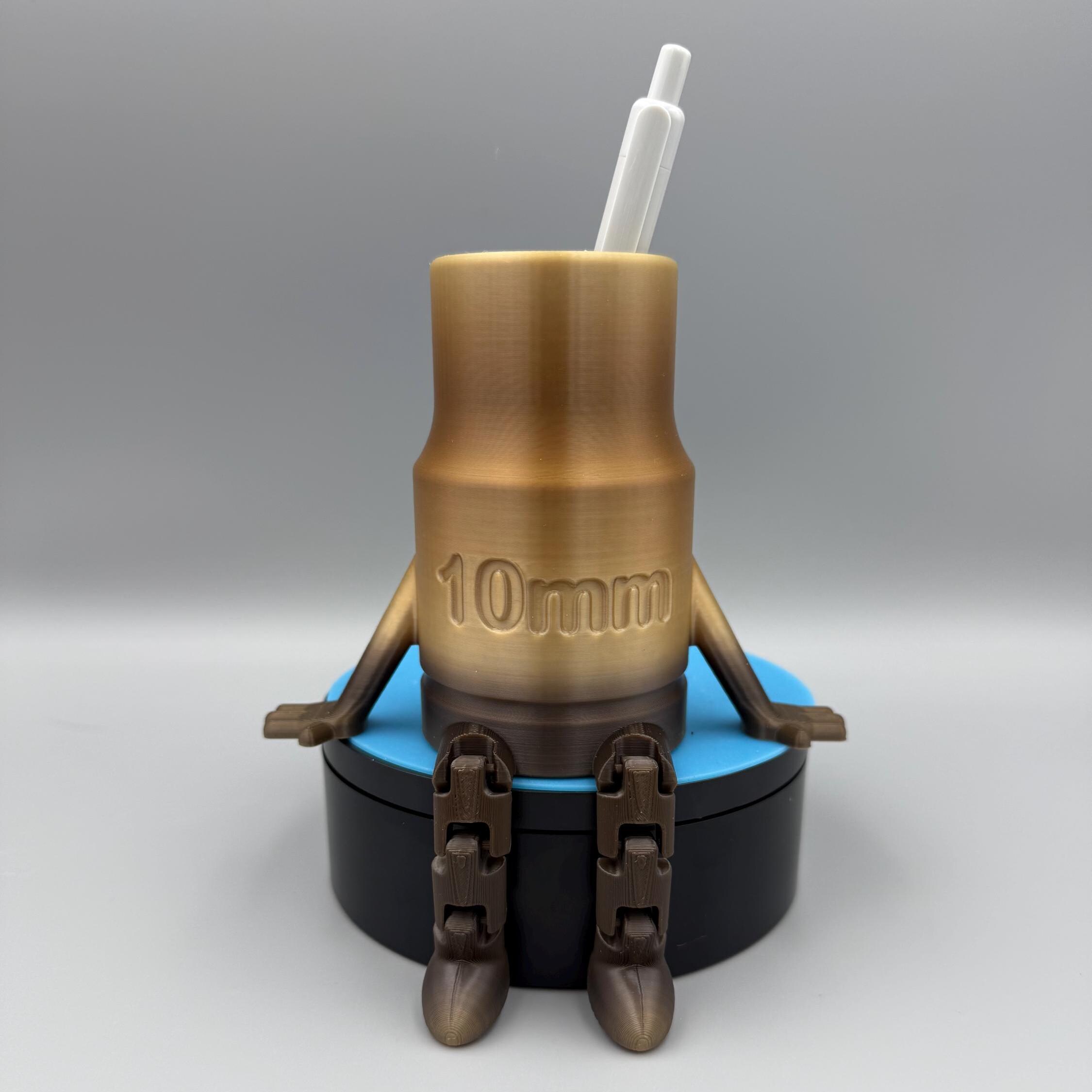 3D Printed Socket Buddy Pencil Holder - 10mm - Articulated - Mechanic ...