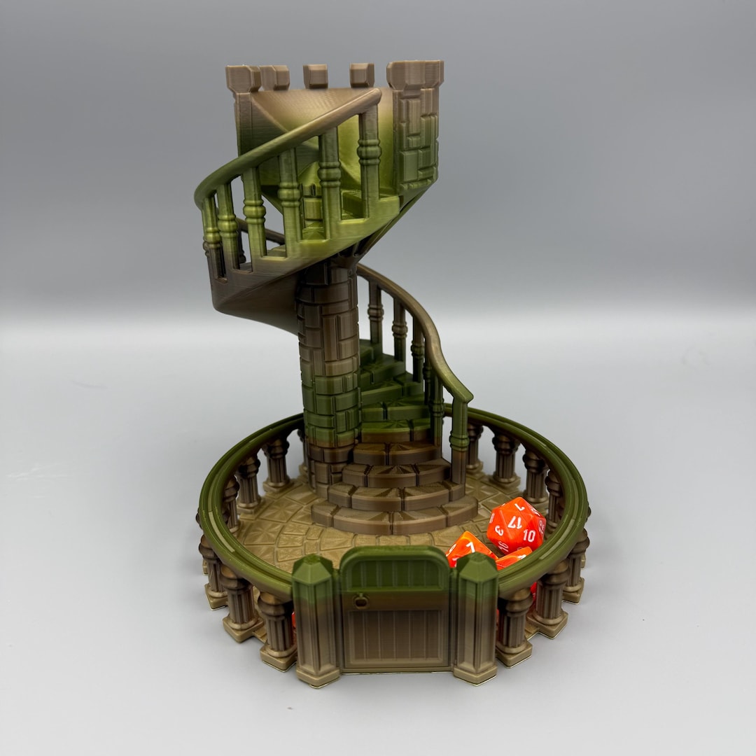 3D Printed Dice Tower for Dnd | Tabletop RPG Dice Roller | Unique Gift ...