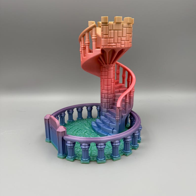 3D Printed Dice Tower for Dnd | Tabletop RPG Dice Roller | Unique Gift ...