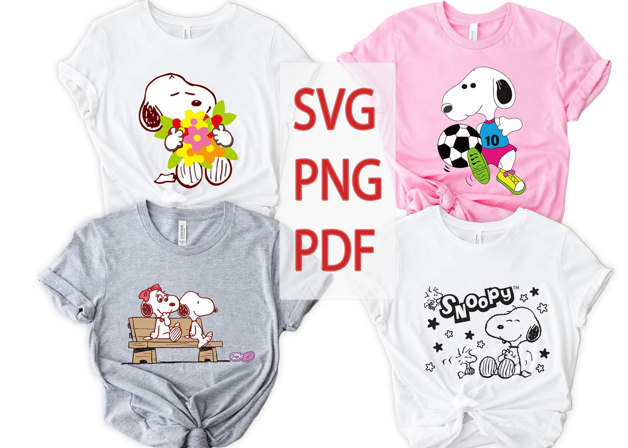 Snoopy Peanuts Filled Outline SVG Cricut, Pdf File, Digital File ...