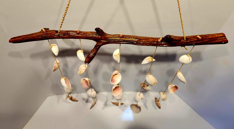 Handcrafted Well Made Sea Shell Wind Chime With a Stunning Lacquered ...