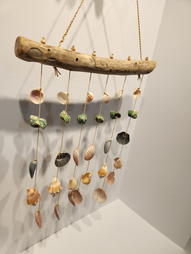 Well Made Handcrafted Seashell and Driftwood Wind Chime - Etsy