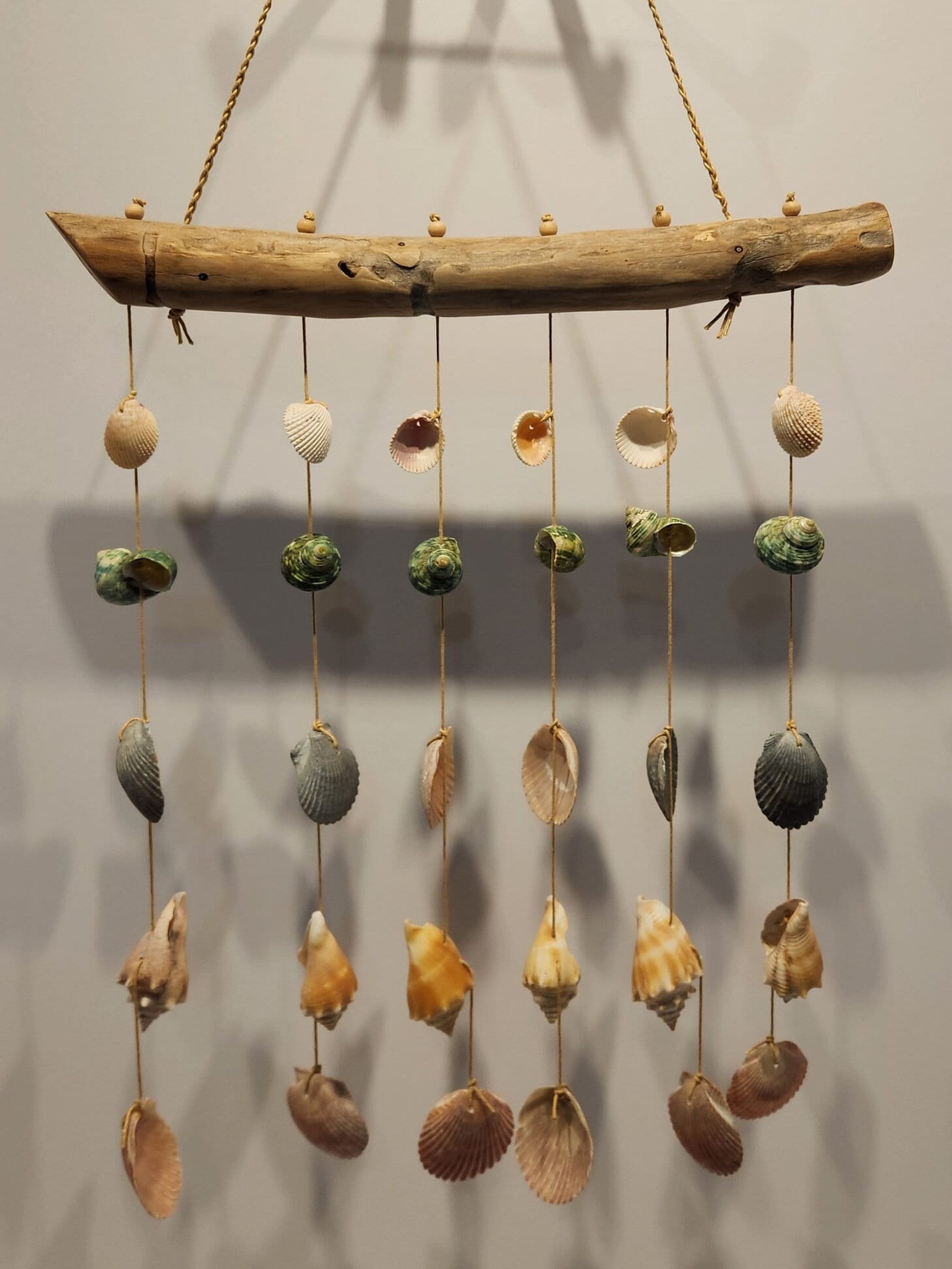 Well Made Handcrafted Seashell and Driftwood Wind Chime - Etsy