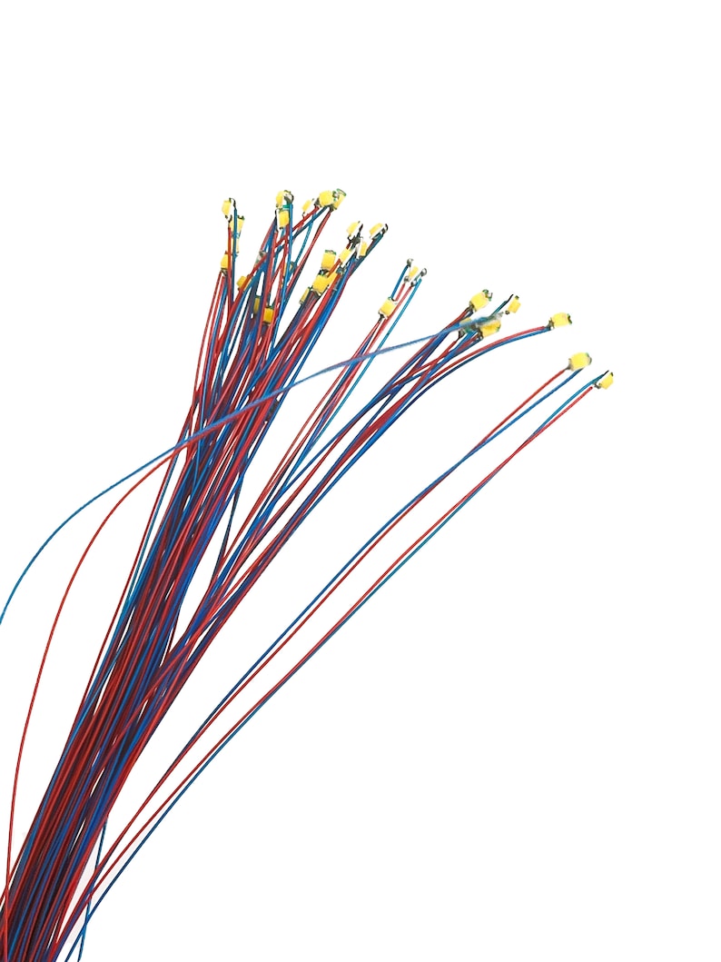 10pcs 0402 Smd Wired Micro Led SMD Light | Yellow Blue Red Green ...