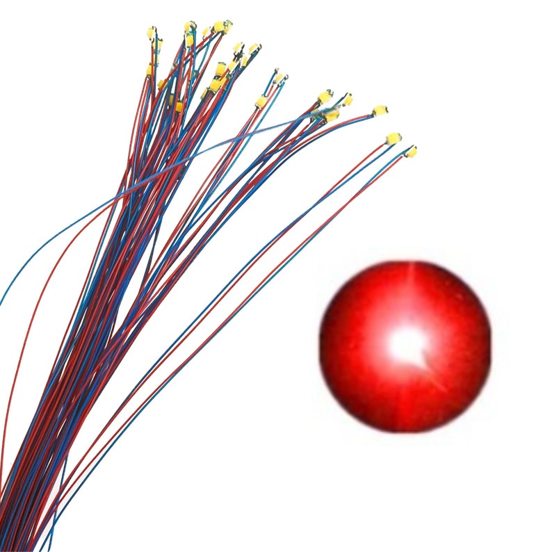 10pcs 0603 Smd Wired Micro Led SMD Light | White Blue Red Green | Micro ...