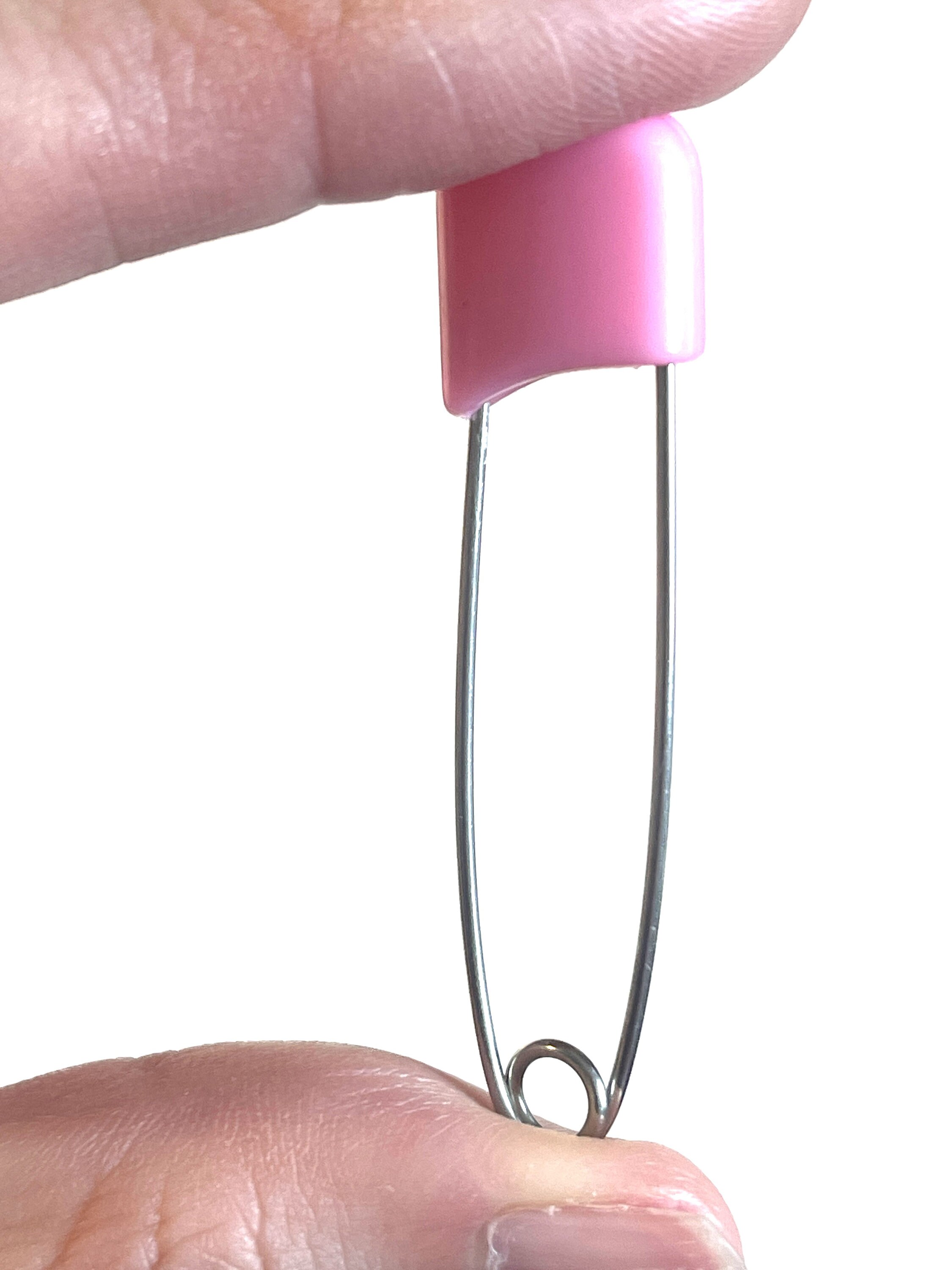 1.5 Inches | 30 Pieces | Colorful Stainless Steel Baby Infant Safety Pins | Diaper Nappy Pins ...