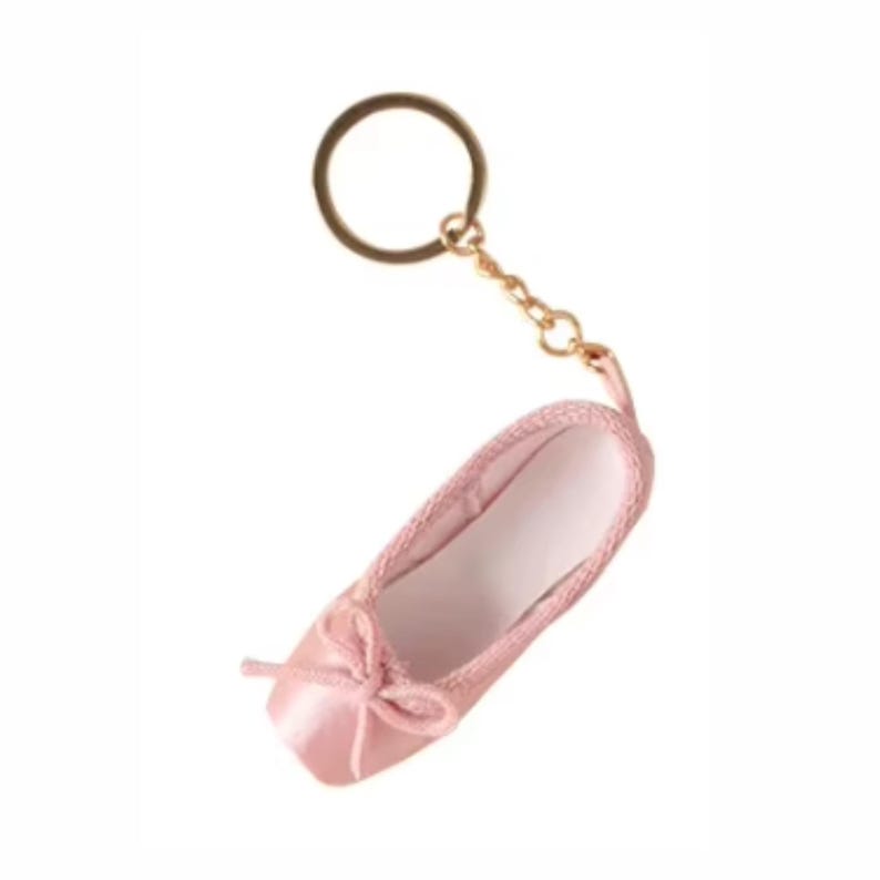 Super Cute Realistic Miniatures Mini Ballet Shoes Keychain | Ballerina ...