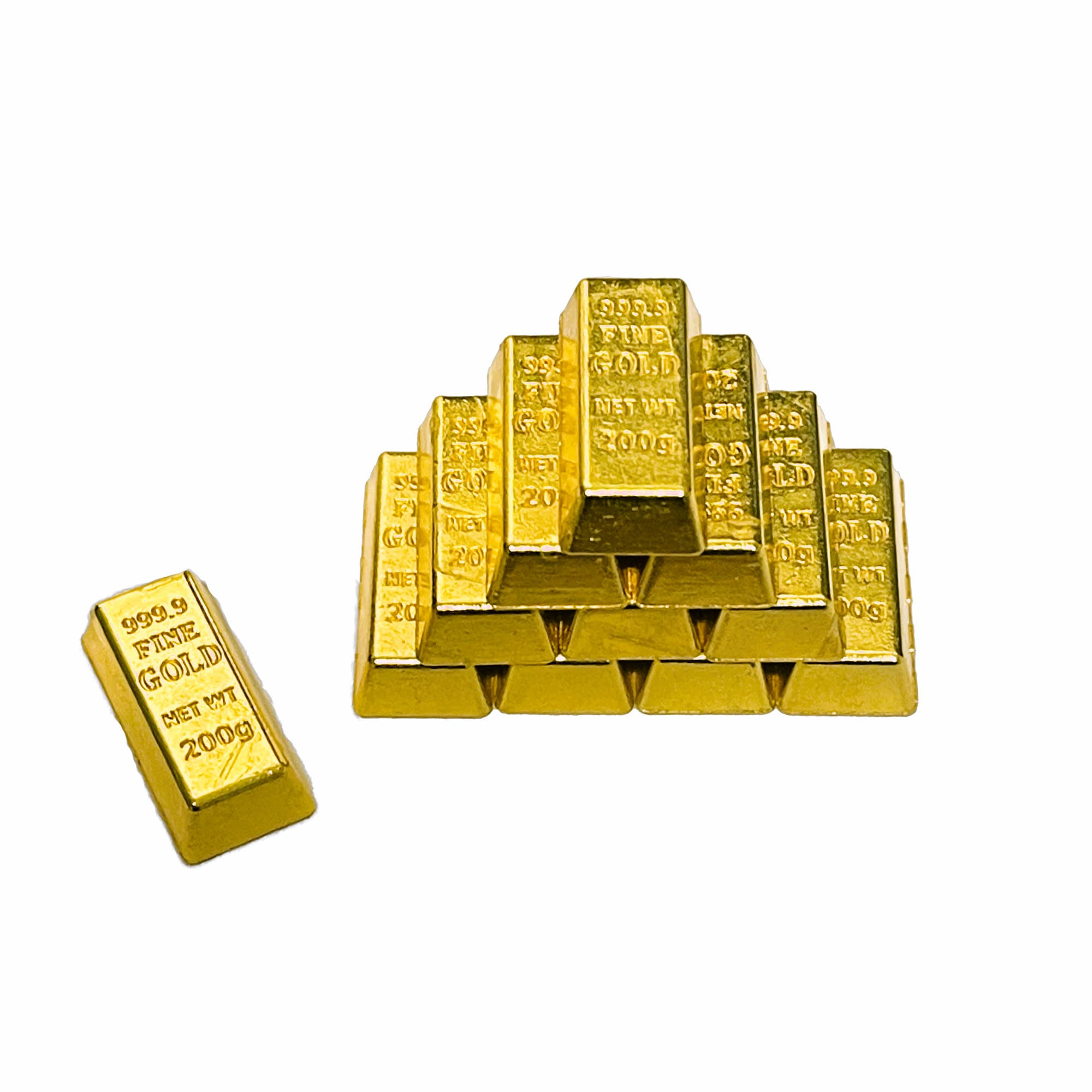 Miniature Gold Bricks | 5 Pieces | Metal Miniature Money 1:6 Scale ...