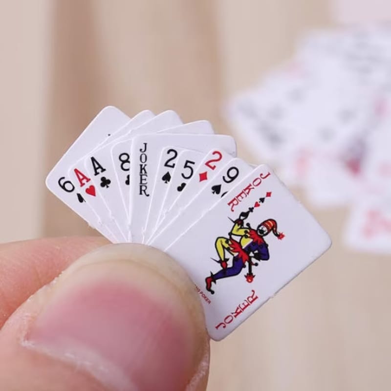 Miniature Playing Cards - Etsy