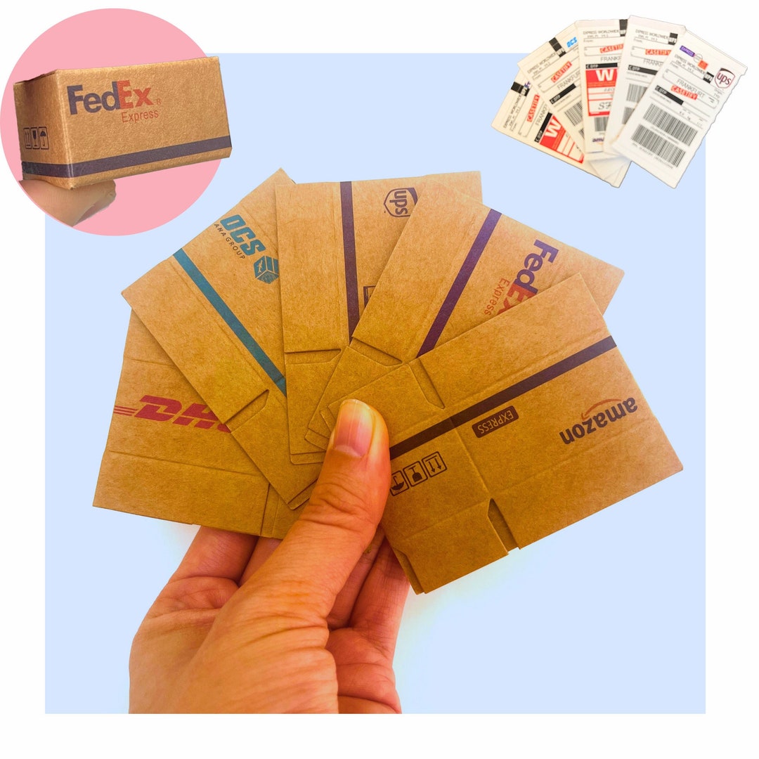 Mini Cardboard Box Dollhouse Miniature Decor Dollhouse Furniture ...