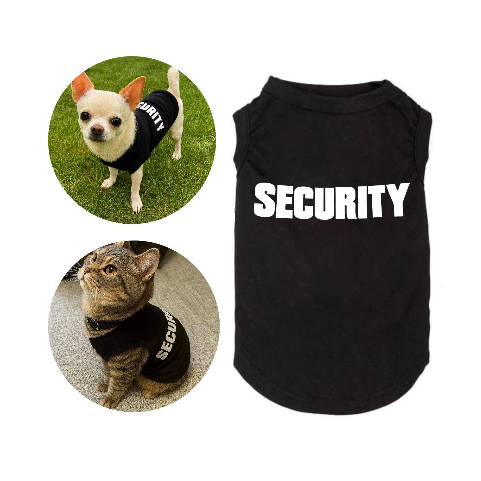 Funny Pet Costume Parties Security Dog Shirt for Dogs Cats | Funny Dog ...