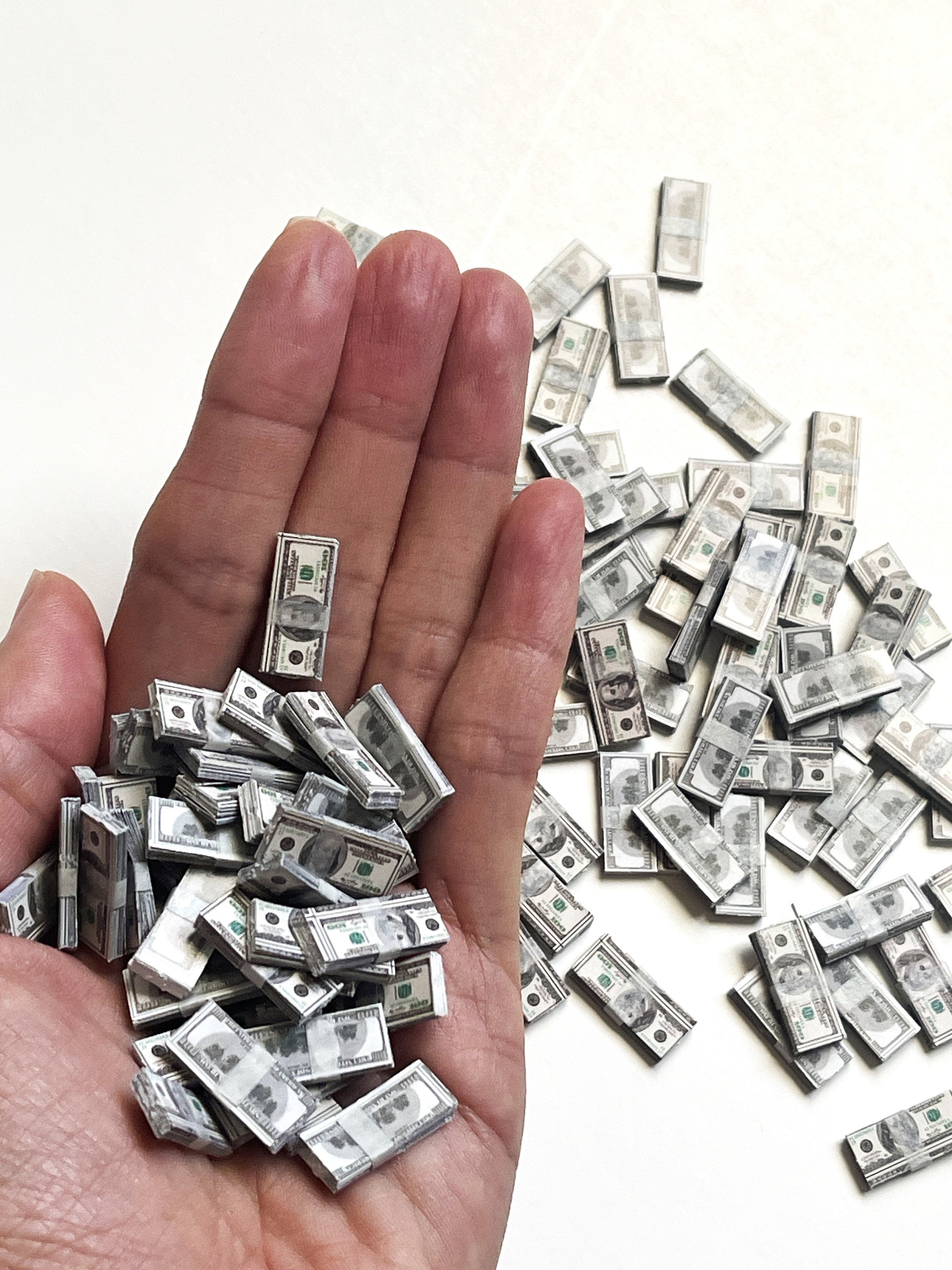 1/12 Dollhouse Craft Supplies | 1:12 Dollhouse Miniature Money | 100 ...