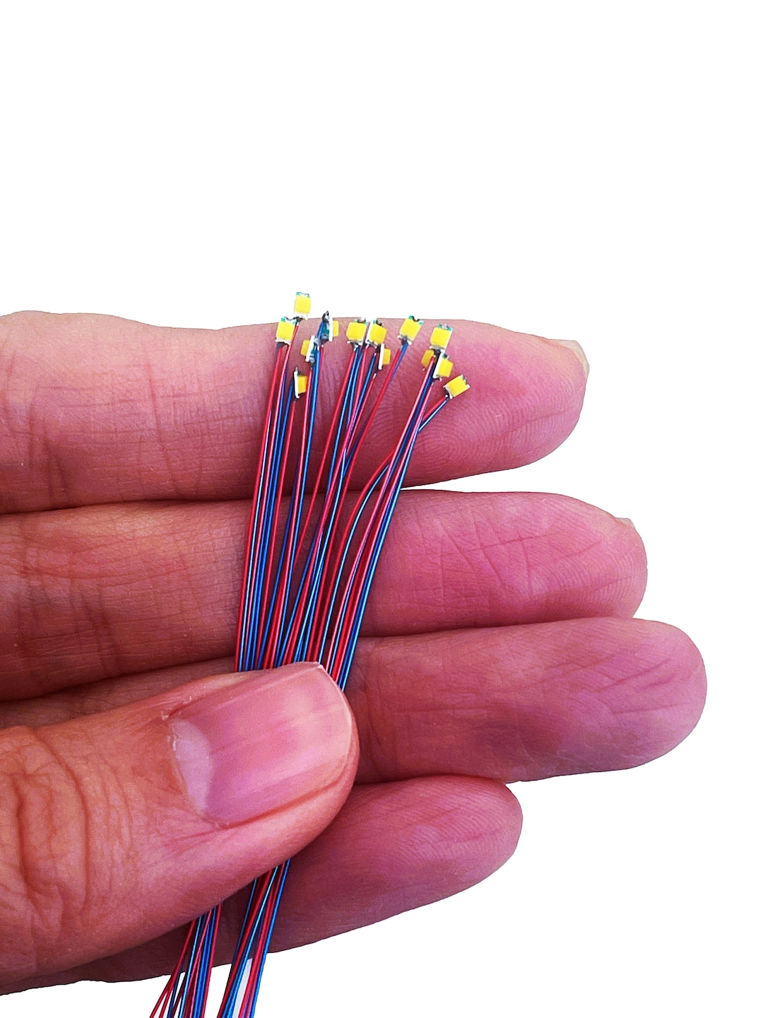 10pcs 0402 Smd Wired Micro Led SMD Light | Yellow Blue Red Green ...