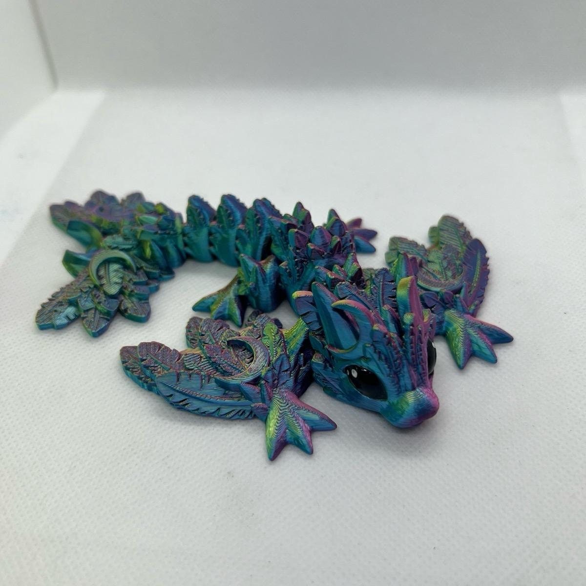 Baby Lunar Wyvern Dragon, 3D Printed Flexi, Articulated Fidget ...
