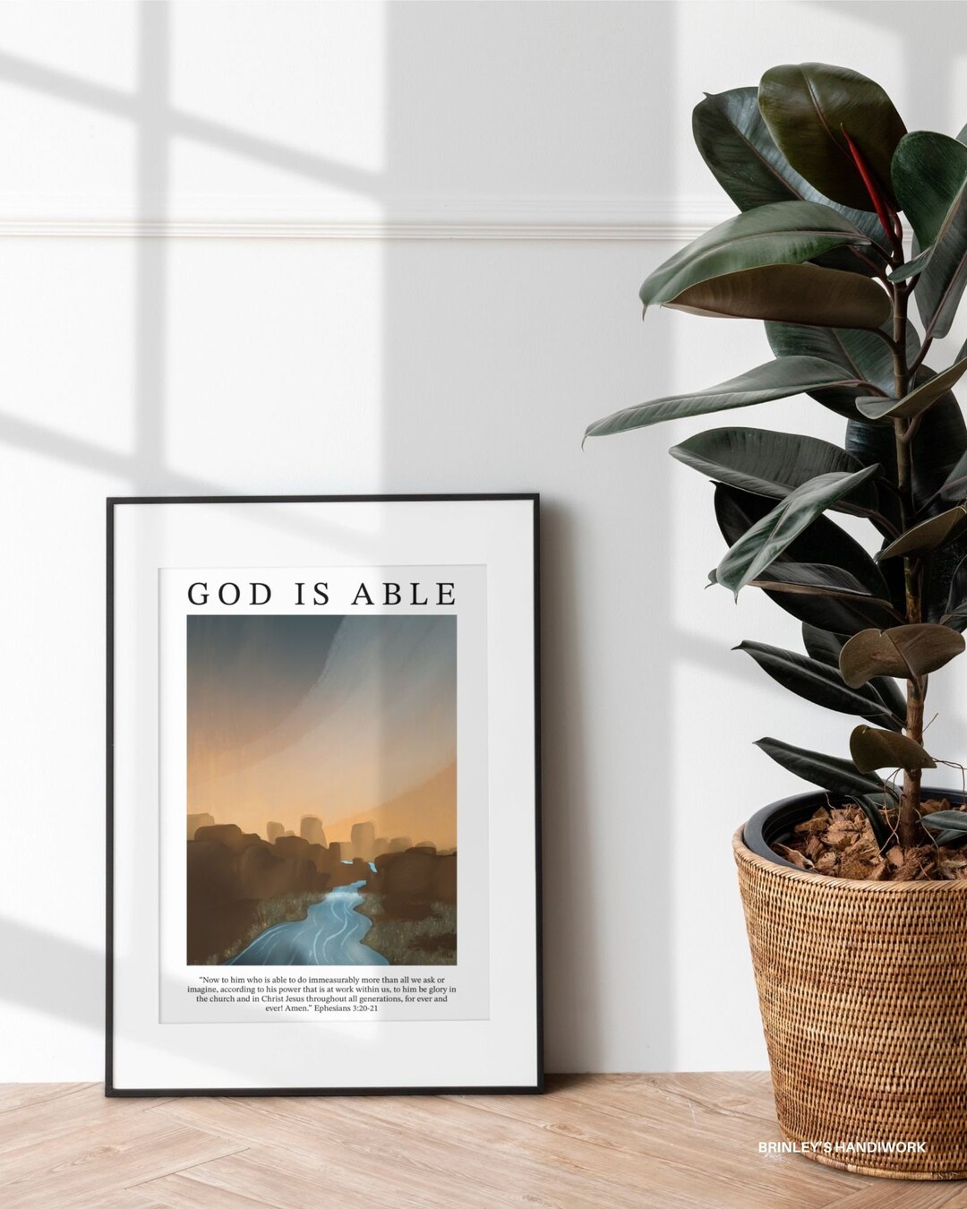 God is Able, DIGITAL ARTWORK, Biblical Art, Home Decor, Vintage, Retro ...