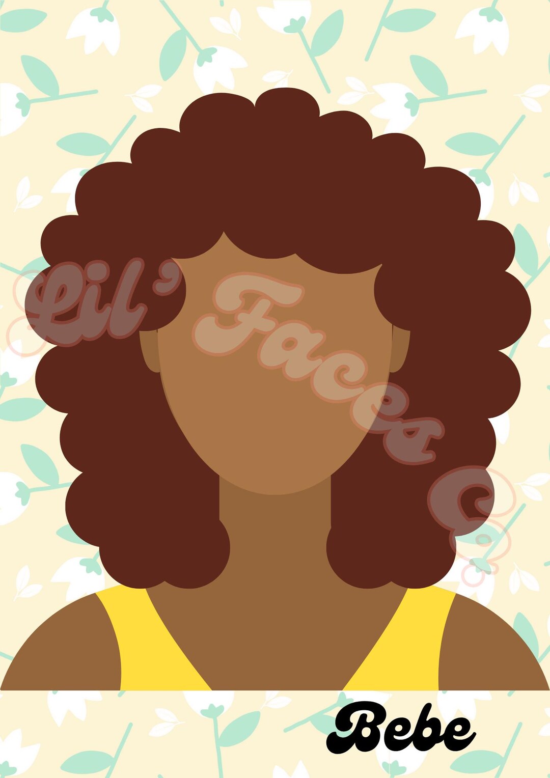 Make-a-face Printable Cut-out Craft for Kids - Bebe - Etsy