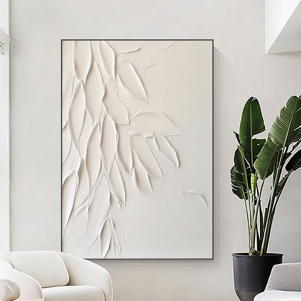 White Texture Wall Art - Etsy
