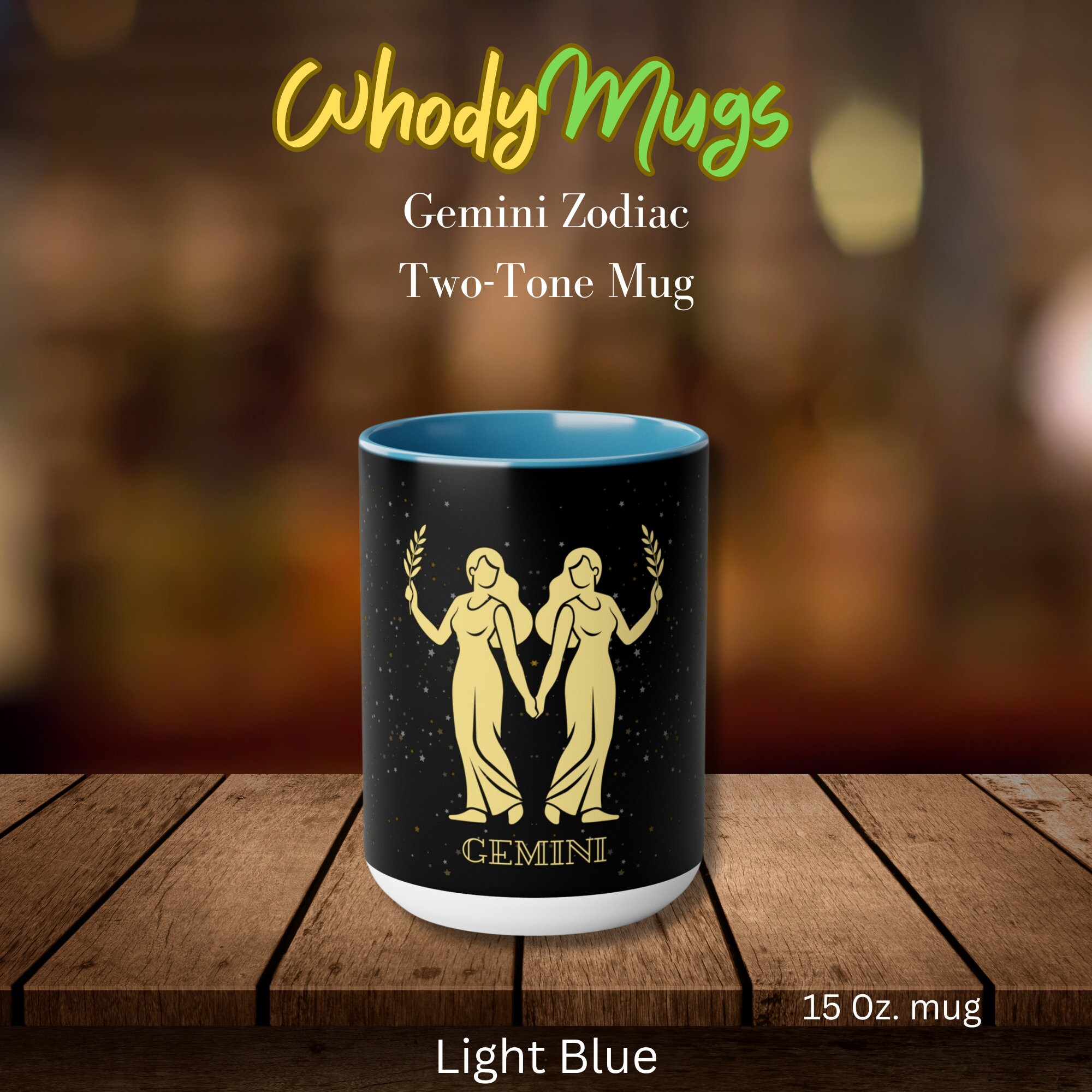 Gemini Zodiac Mug, Two-tone Coffee Mug, Zodiac Sign Gemini Coffee Mug ...