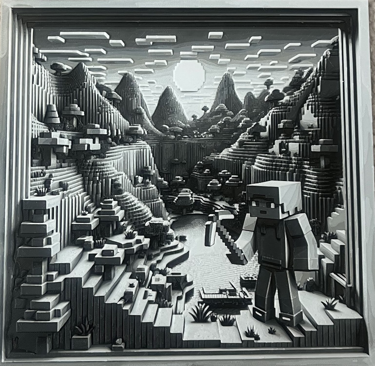 Minecraft 3D Wall Art - Etsy