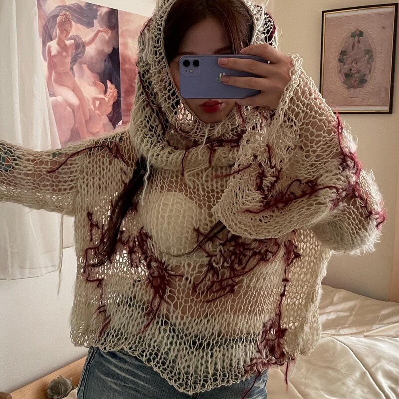 Grunge Sweater - Etsy