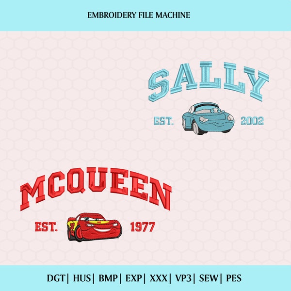 Cars Embroidery - Etsy